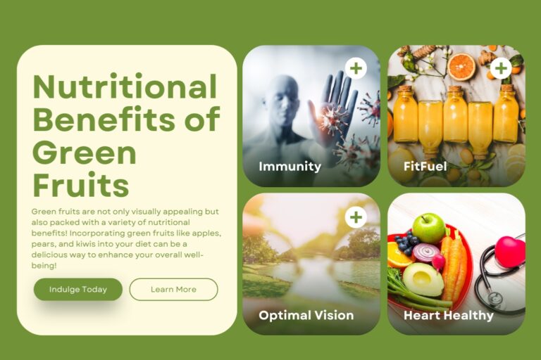Recipes and Health Benefits of Green Fruits - For Dietitians